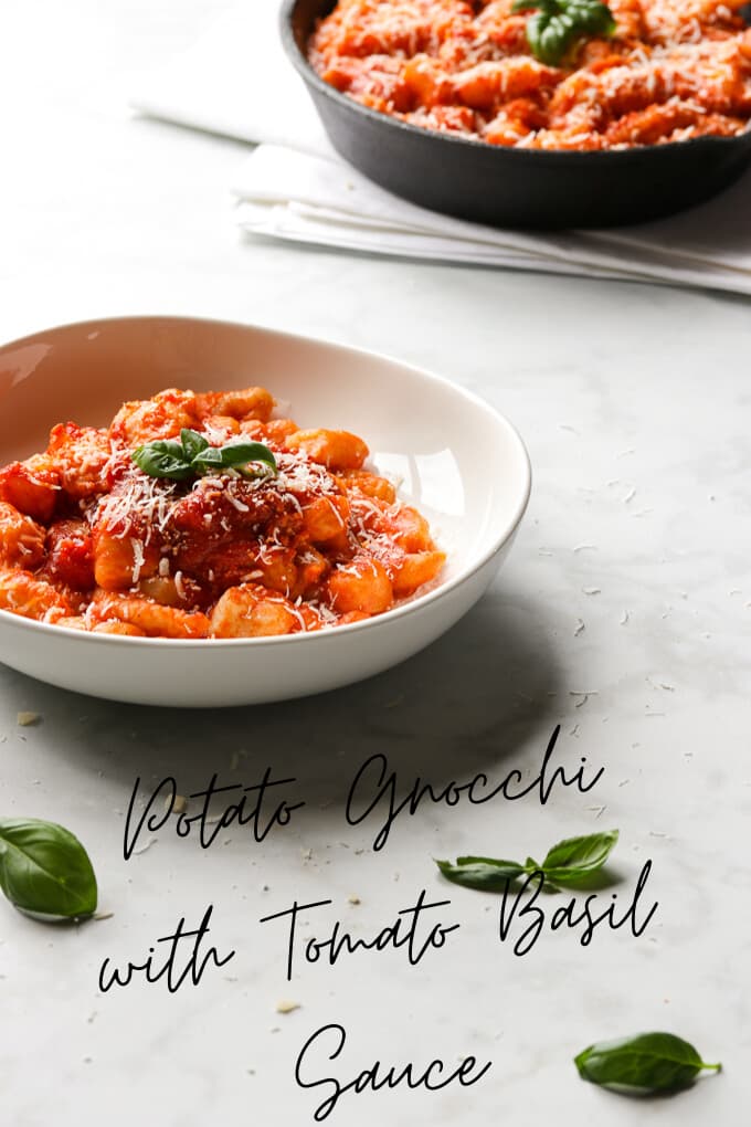 Potato Gnocchi With Tomato Basil Sauce - Marisa's Italian Kitchen