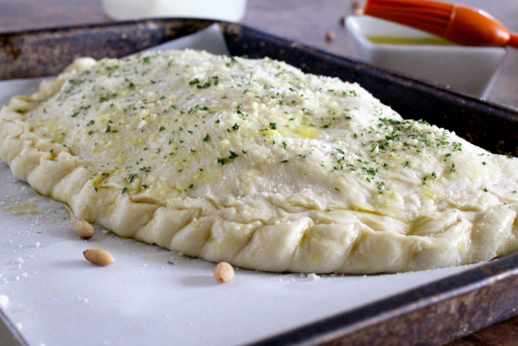 Swiss Chard Mozzarella Calzone - Marisa's Italian Kitchen