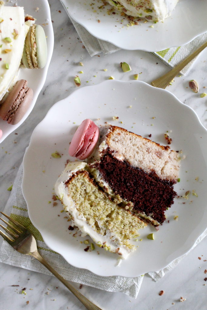 Italian Spumoni Cake - Marisa's Italian Kitchen