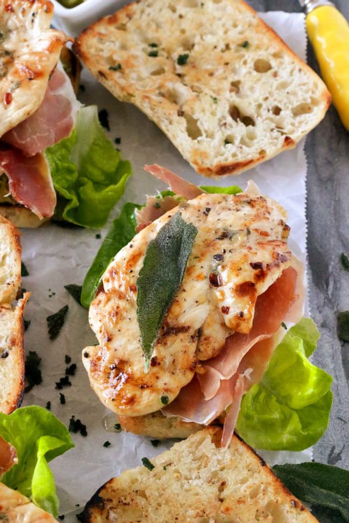 Pan Grilled Chicken Panini - Marisa's Italian Kitchen