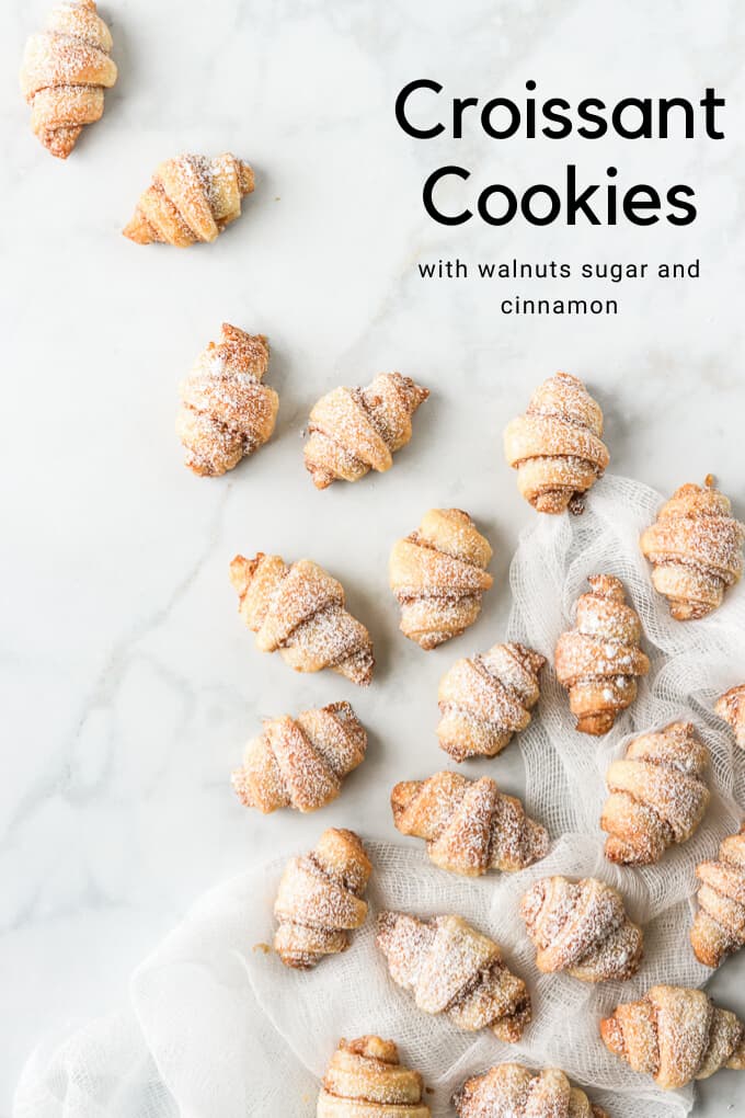Cinnamon Walnut Croissant Cookies - Marisa's Italian Kitchen